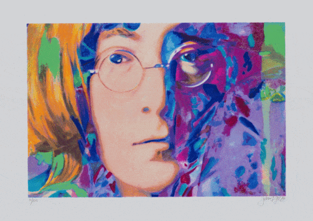 James Francis Gill Mini Audrey Color Splash - Galerie Hunold James Francis Gill Mini Audrey Color Splash - Galerie Hunold